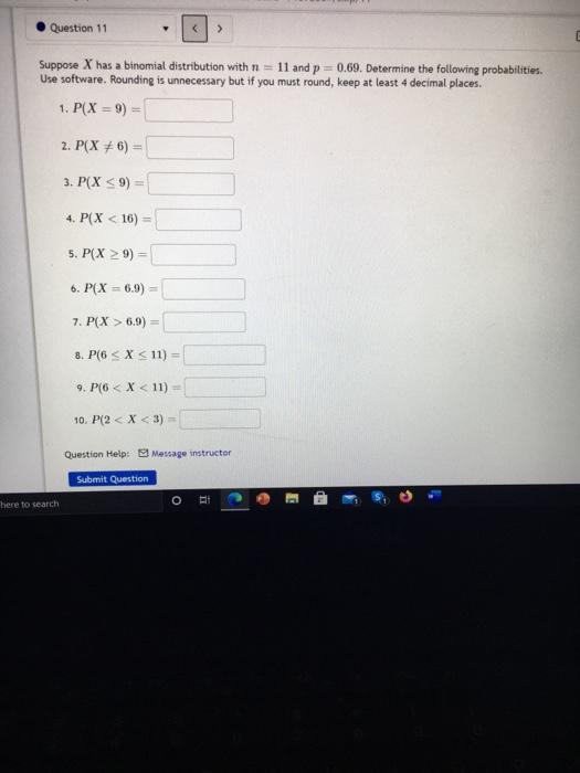 Solved Question 11 > Suppose X has a binomial distribution | Chegg.com
