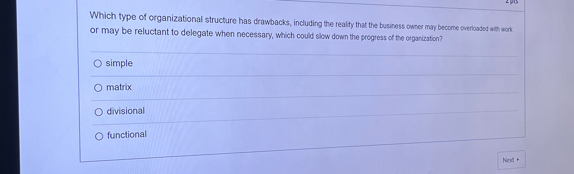 Solved Which type of organizational structure has drawbacks, | Chegg.com