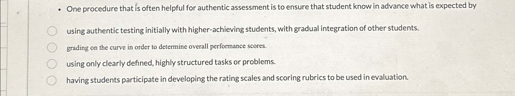 Solved One procedure that is often helpful for authentic | Chegg.com