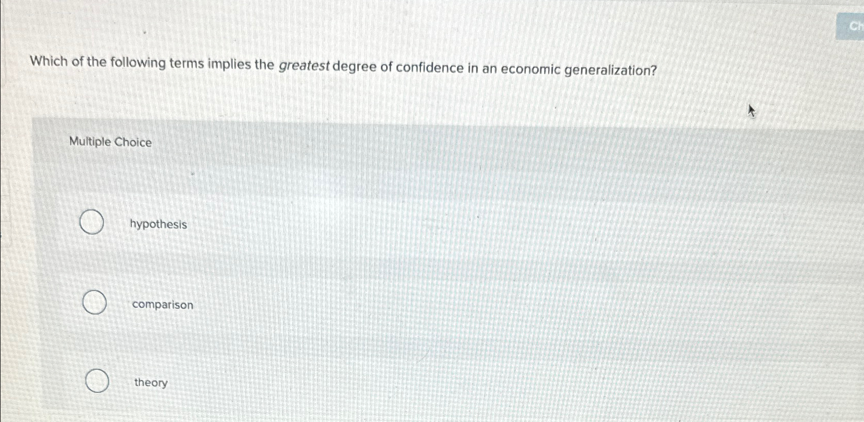 Solved Which of the following terms implies the greatest | Chegg.com