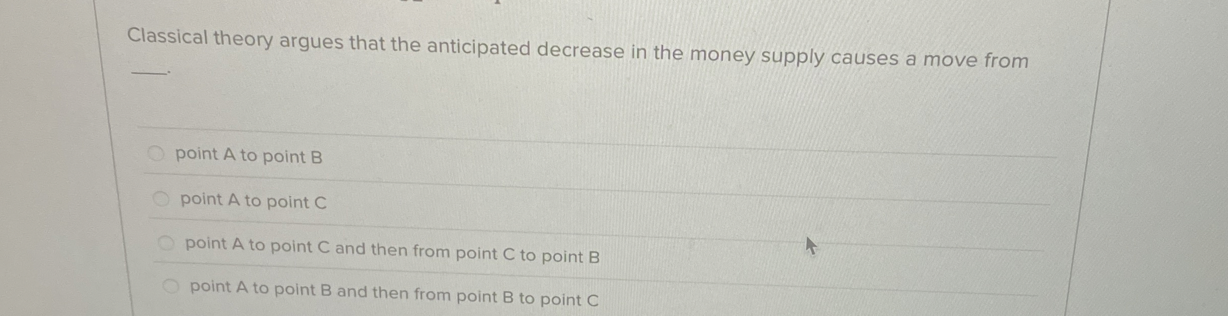 Solved Classical theory argues that the anticipated decrease | Chegg.com