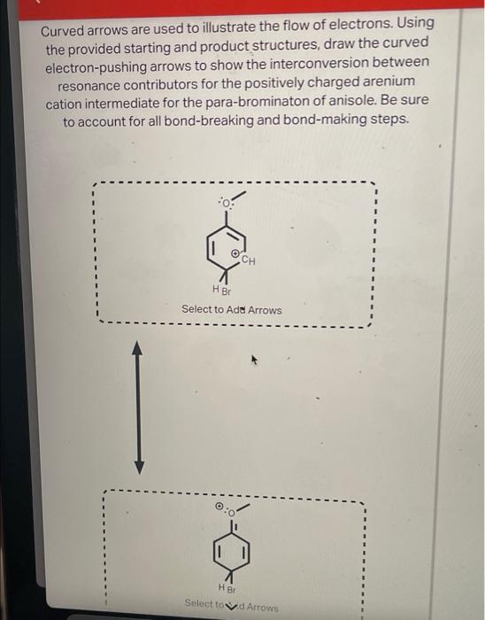 Solved Curved arrows are used to illustrate the flow of | Chegg.com
