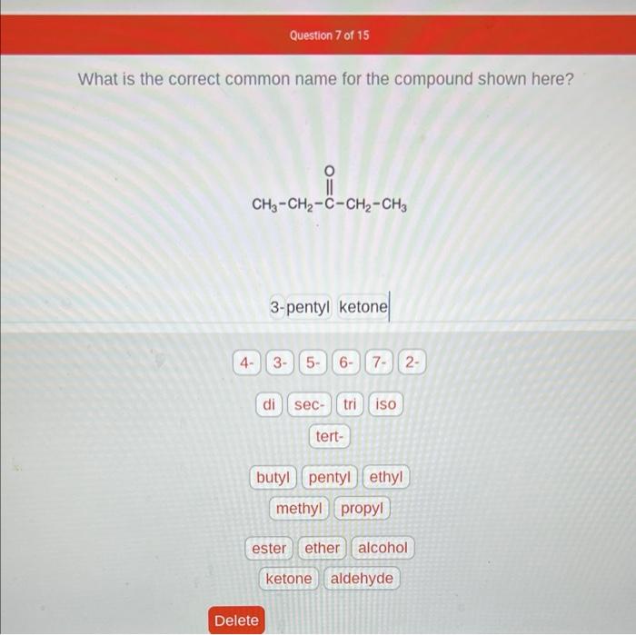Solved Question 34 of 37 What is the correct systematic name | Chegg.com
