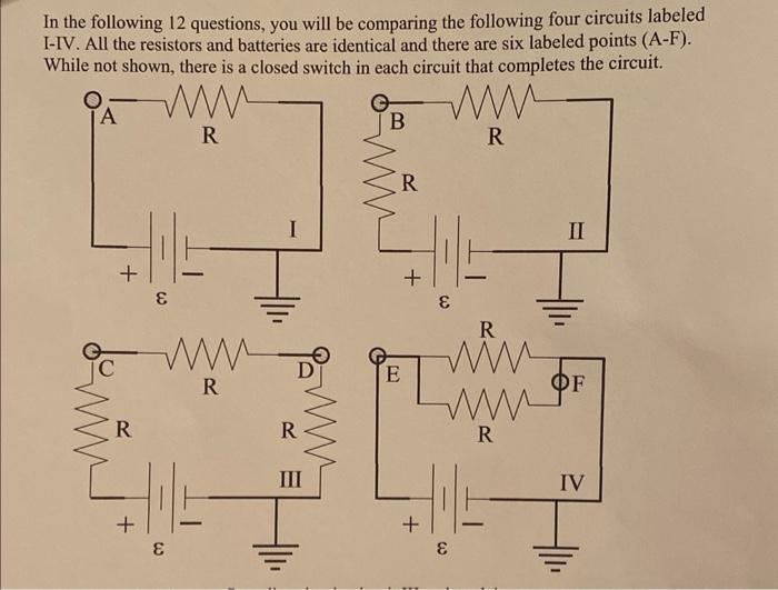 Solved In the following 12 questions, you will be comparing | Chegg.com