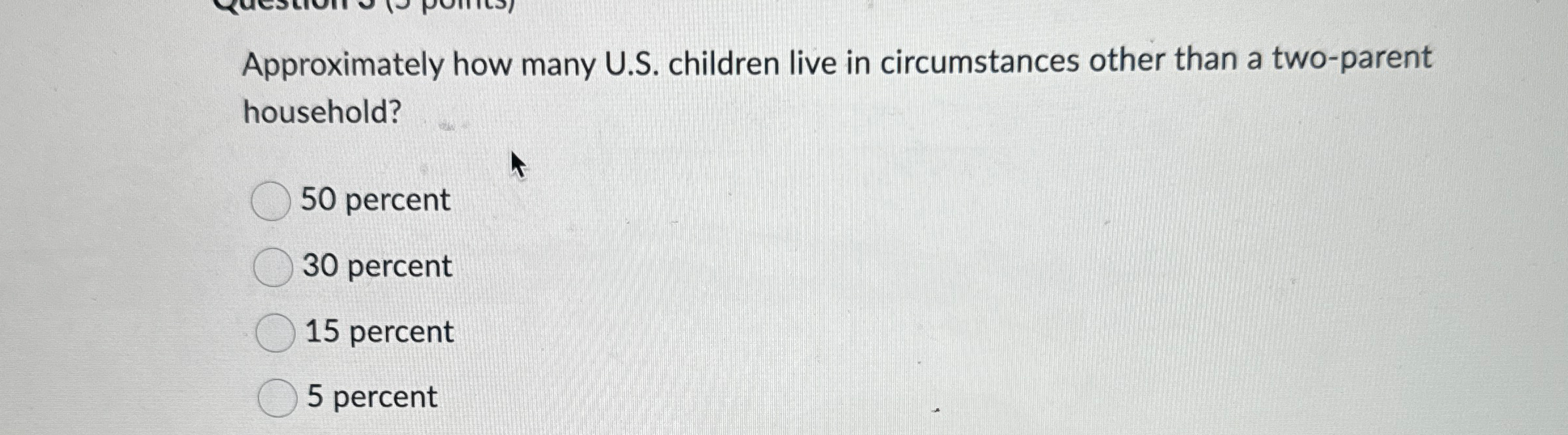 Solved Approximately how many U.S. ﻿children live in | Chegg.com