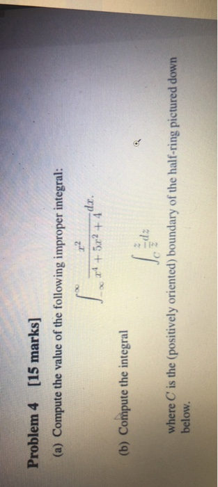 Solved Problem 4 [15 marks] (a) Compute the value of the | Chegg.com