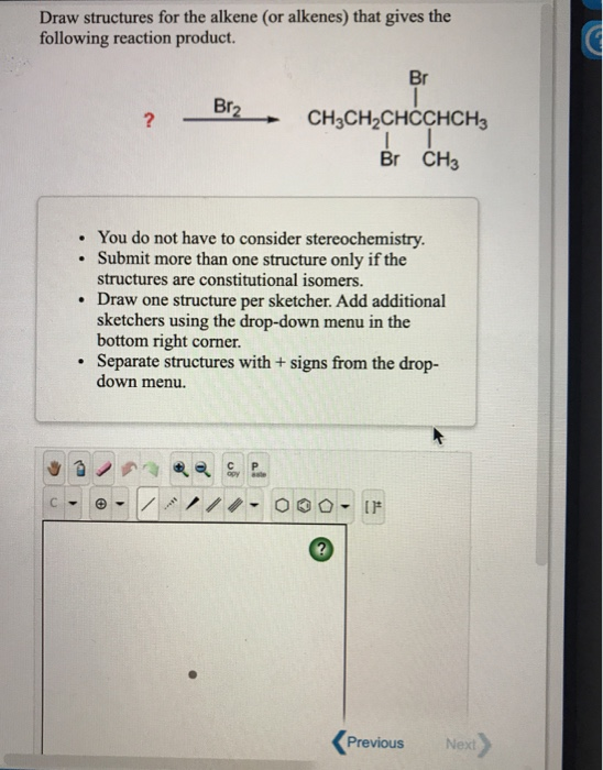 Solved Draw structures for the alkene (or alkenes) that | Chegg.com