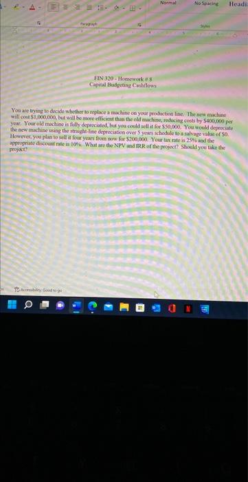 Solved What is the NPV and IRR answers to this question and | Chegg.com