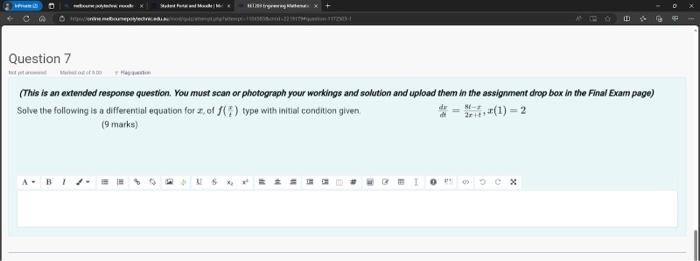 Solved (This is an extended response question. You must scan | Chegg.com