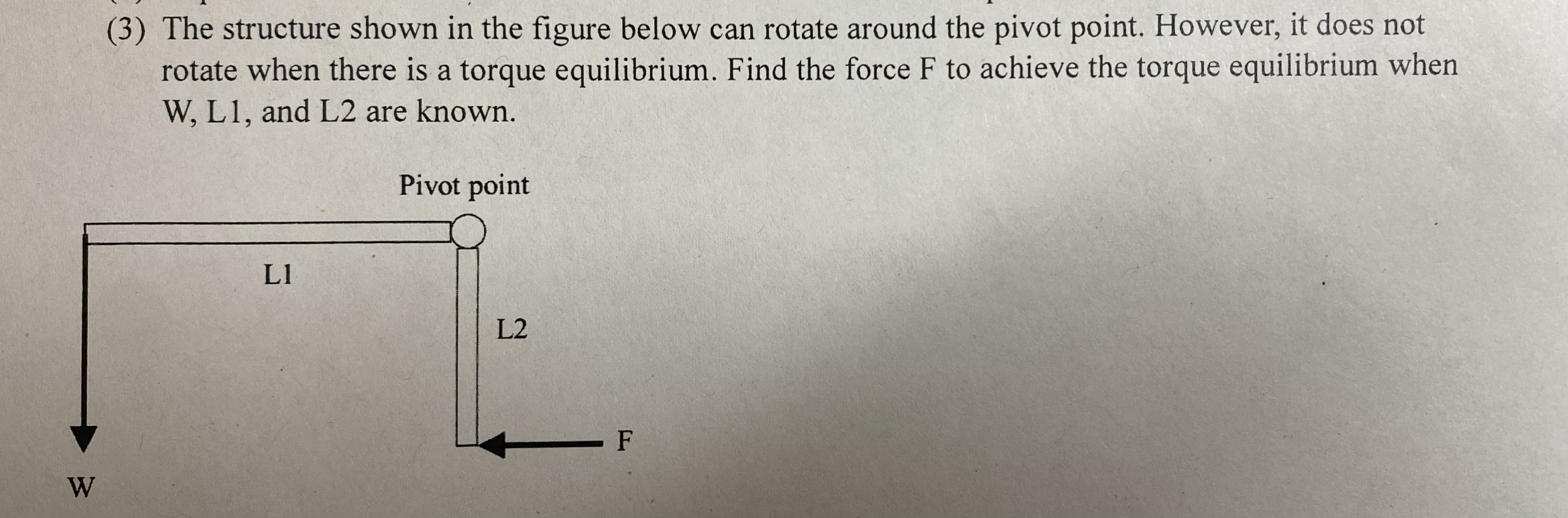Solved (3) ﻿The structure shown in the figure below can | Chegg.com