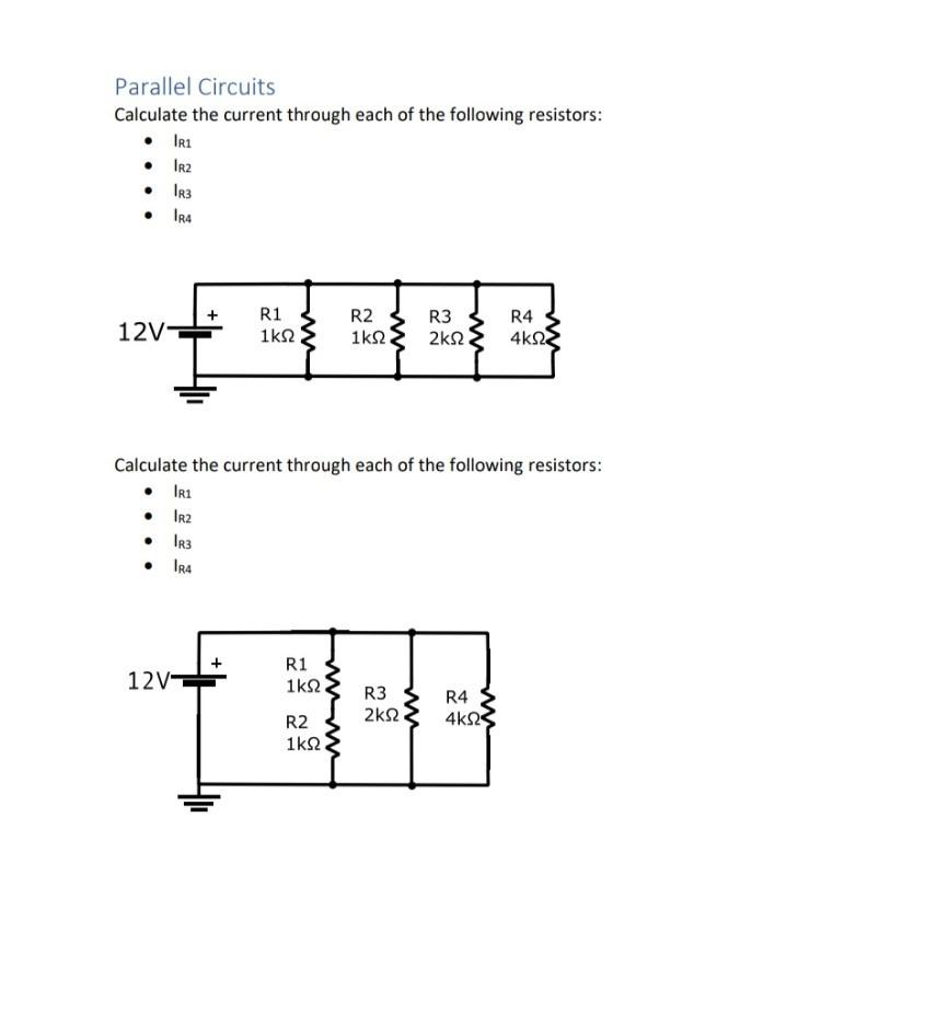 Solved Series Circuits Calculate the voltage drop across the | Chegg.com