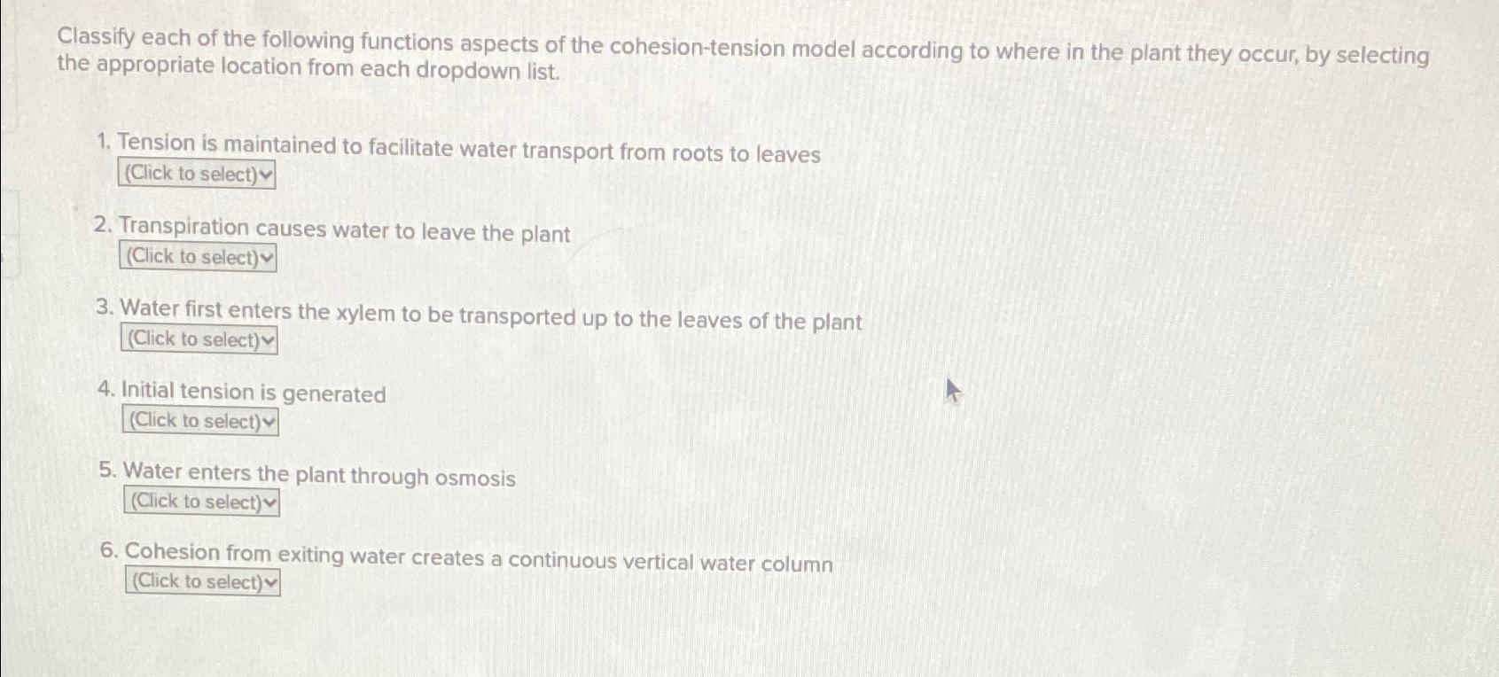 Solved Classify each of the following functions aspects of | Chegg.com
