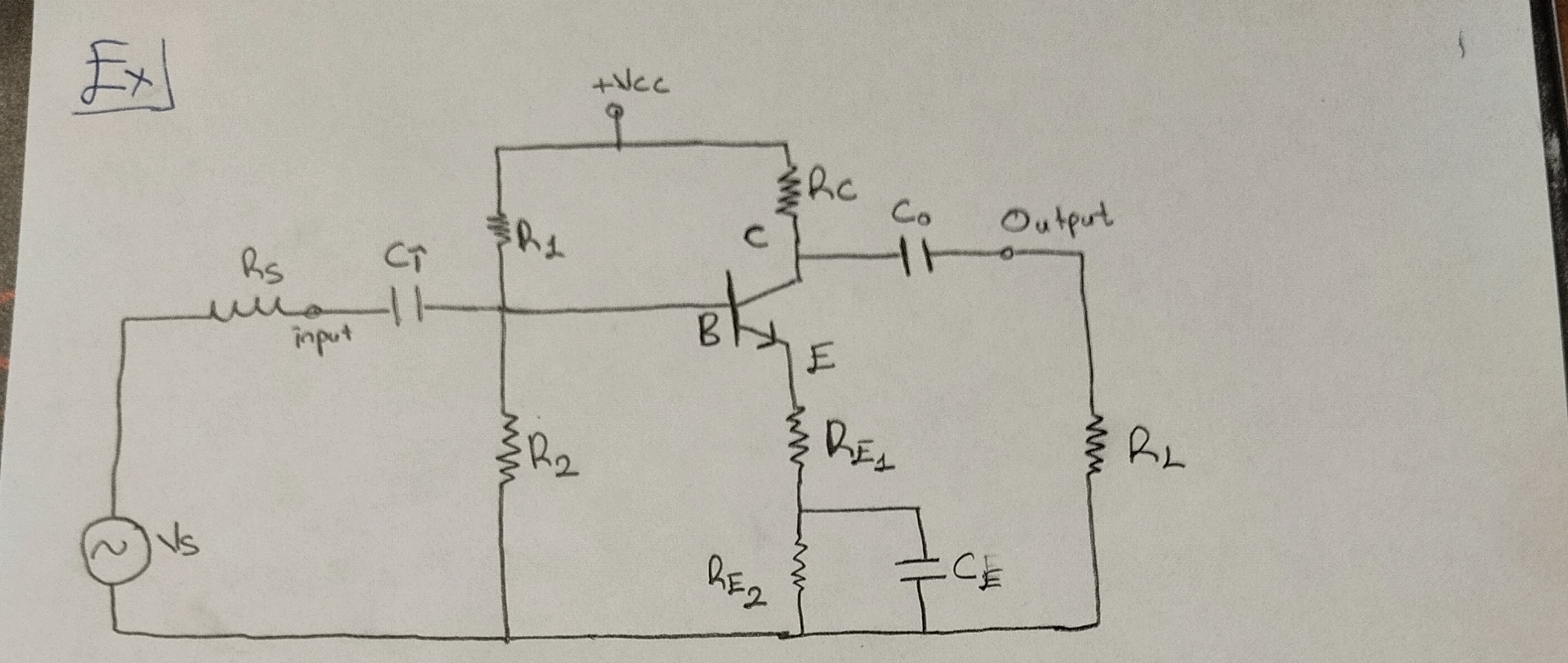 Draw the small signal model of the circuit with | Chegg.com