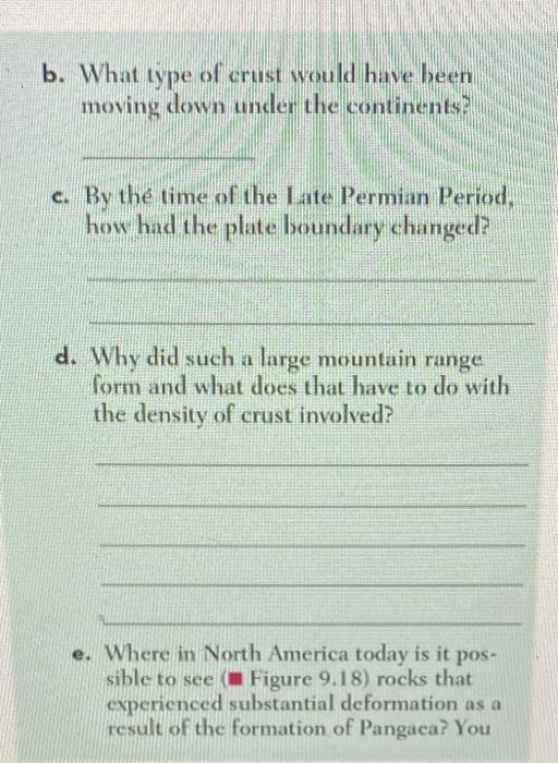 Solved 25. Examine the ancient plate boundary shown in | Chegg.com