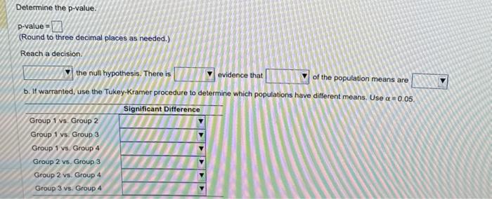 Solved Determine the p-value. p-value = (Round to three | Chegg.com