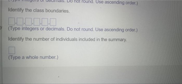 Solved Identify the lower class limits, upper class limits, | Chegg.com