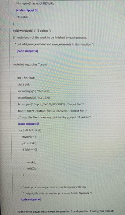 Solved Answer questions and complete a C program that sorts | Chegg.com