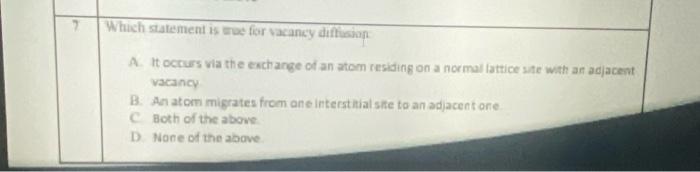 Solved Aefivation Enerity of interaticial difiusion is | Chegg.com