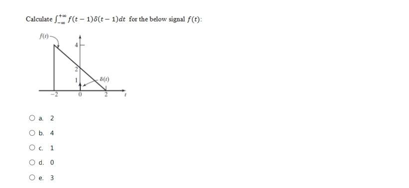 Solved Calculate \\( \\int_{-\\infty}^{+\\infty} f(t-1) | Chegg.com