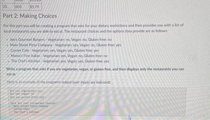 Solved Part 1: Input Validation Here's the premise: the Fast | Chegg.com