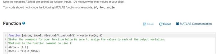 Solved Vector Creation (concatenation and transpose) Code | Chegg.com