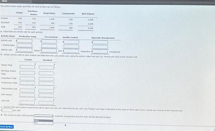 Solved \begin{tabular}{|c|c|c|} \hline Activity & Nativity | Chegg.com