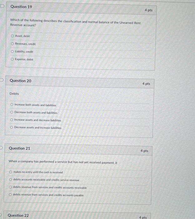 Solved Which of the following describes the classification | Chegg.com