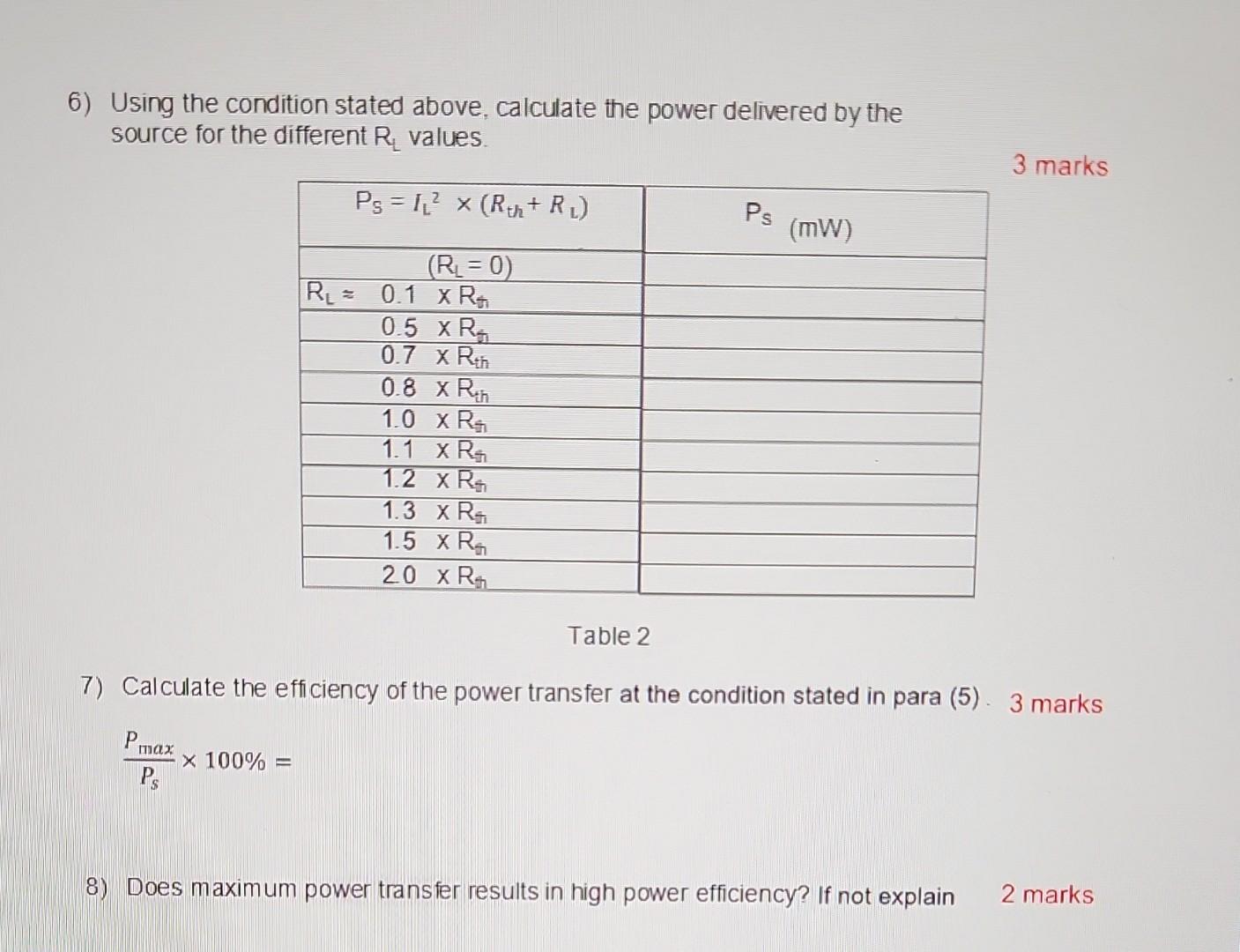 Solved Experiment: Verification of the Maximum Power | Chegg.com