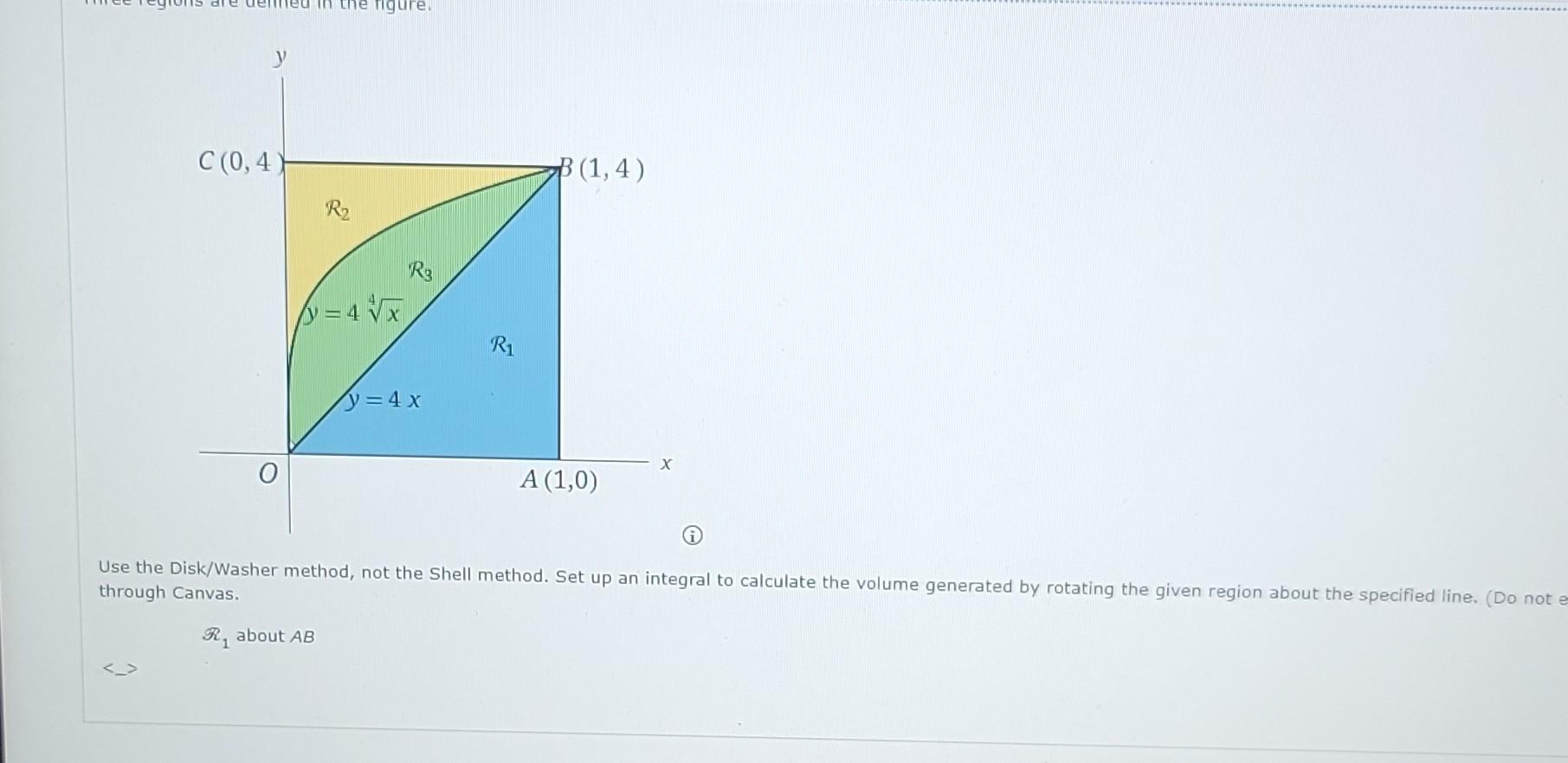 Solved Use the Disk/Washer method, not the Shell method. Set | Chegg.com
