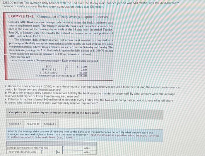 Solved City Bank has estimated that its average daily net | Chegg.com