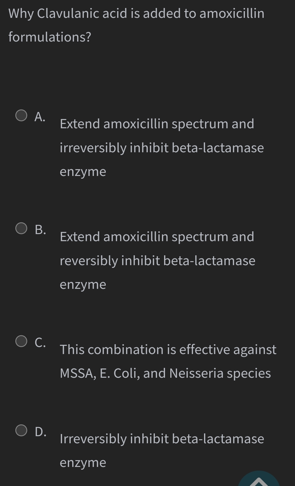 Why Clavulanic acid is added to amoxicillin | Chegg.com