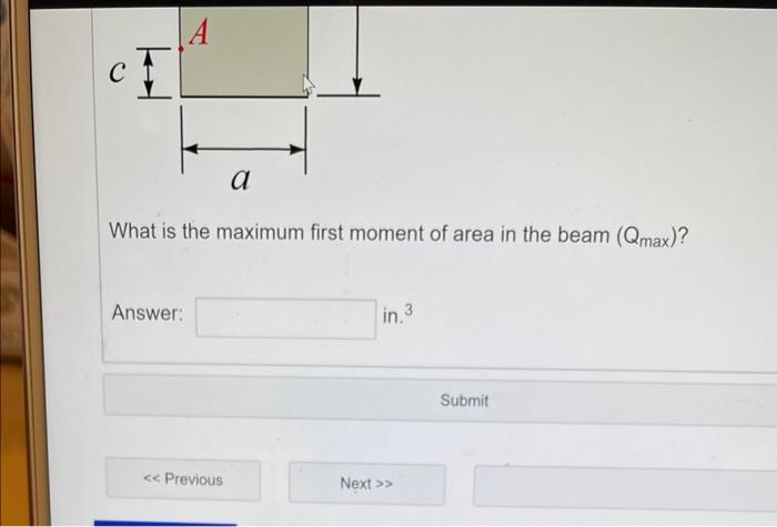 Solved A rectangular beam with the given dimension is | Chegg.com
