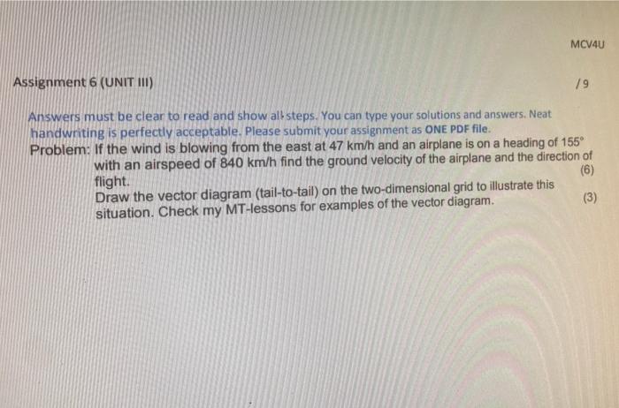 Solved MCV4U Assignment 6 (UNIT III) 79 Answers must be | Chegg.com