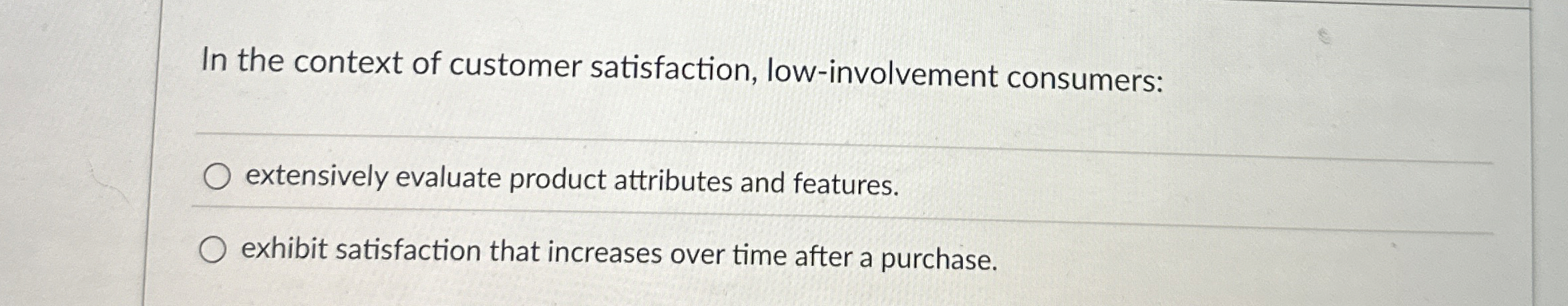 Solved In the context of customer satisfaction, | Chegg.com