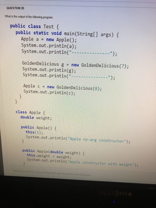 Solved Question 1 Constructors Are Not Inherited True False 4061
