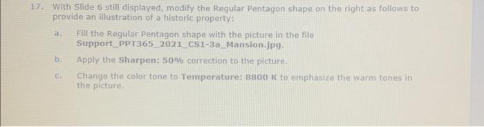 Solved 17. With Slide 6 still displayed, modify the Regular | Chegg.com