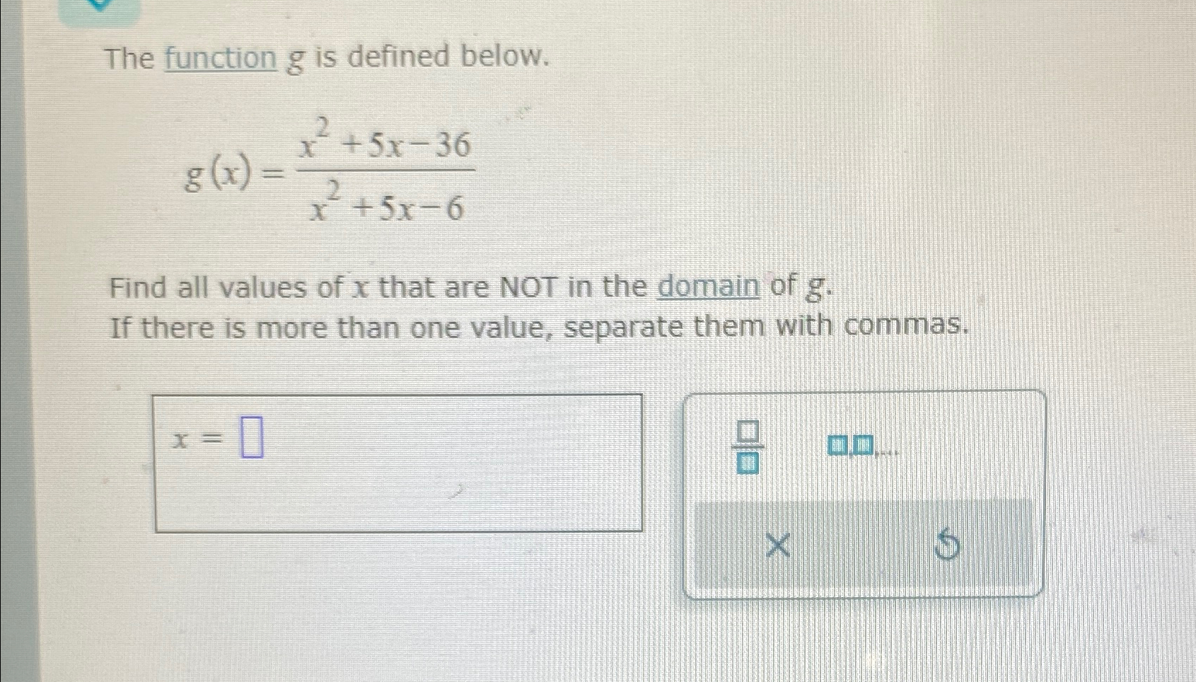 Solved The function g ﻿is defined | Chegg.com