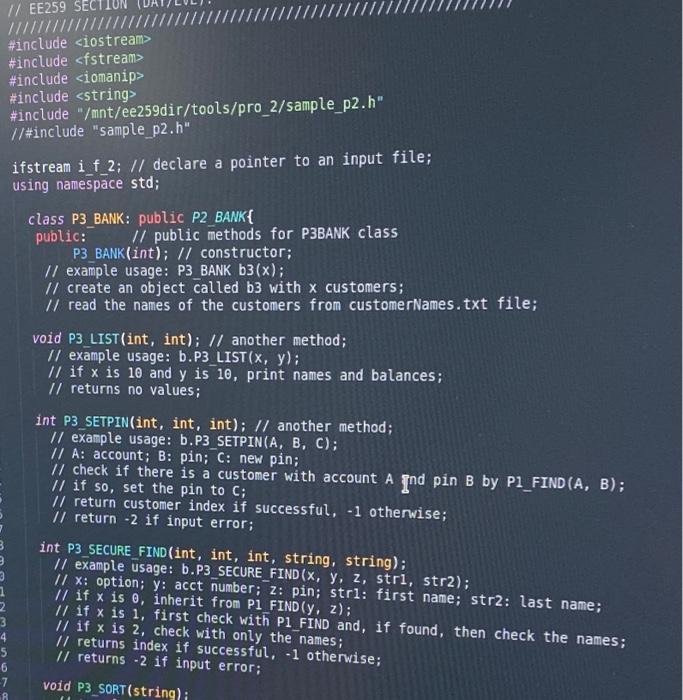 void P3 SORT(string); 1/ example usage: b.P3 SORT | Chegg.com