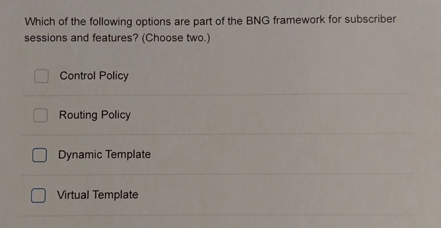 Solved Which of the following options are part of the BNG | Chegg.com