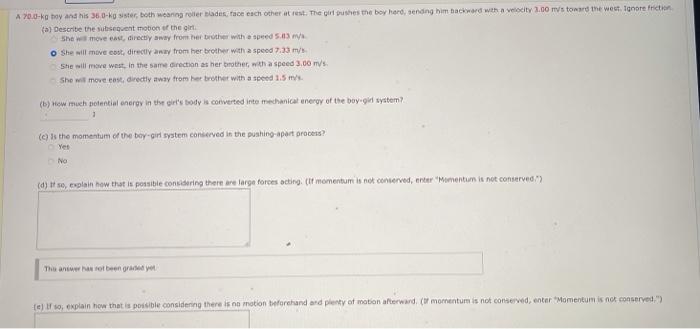 Solved A 70.0-ko hoy and his 360-koster, both meaning | Chegg.com