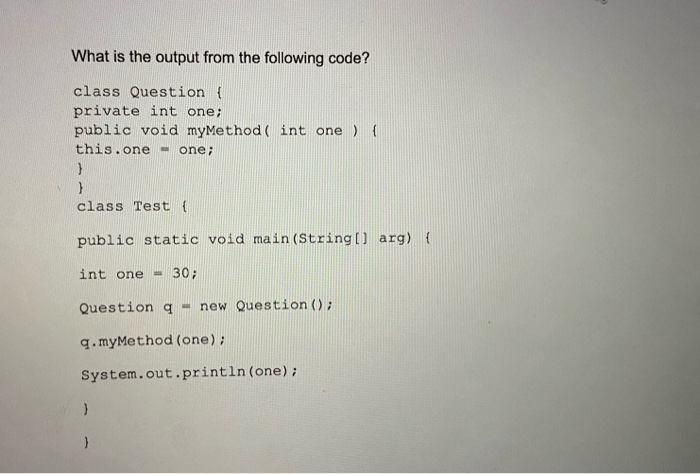 Solved Sluit Consider The Following Code Public Class Bug