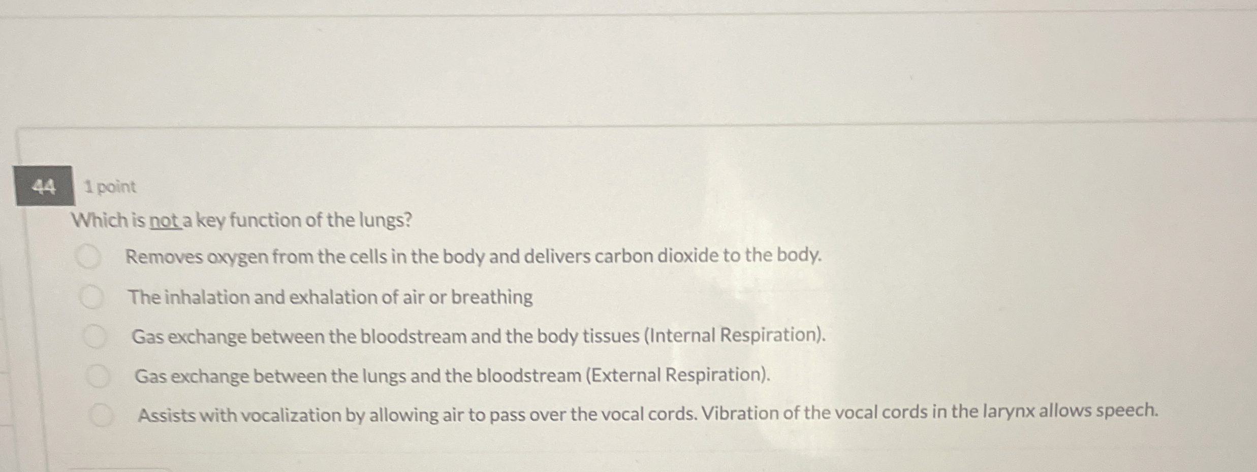 Solved 441 ﻿pointWhich is not a key function of the | Chegg.com