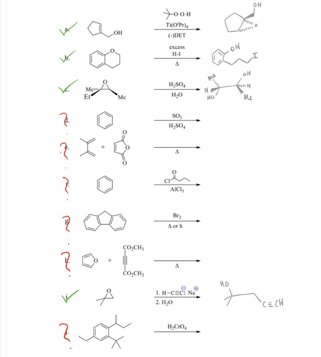 Solved 400H Ti(OʻPr) -DET excess H-1 H.SO HO SO H2SO4 2 X 51 | Chegg.com