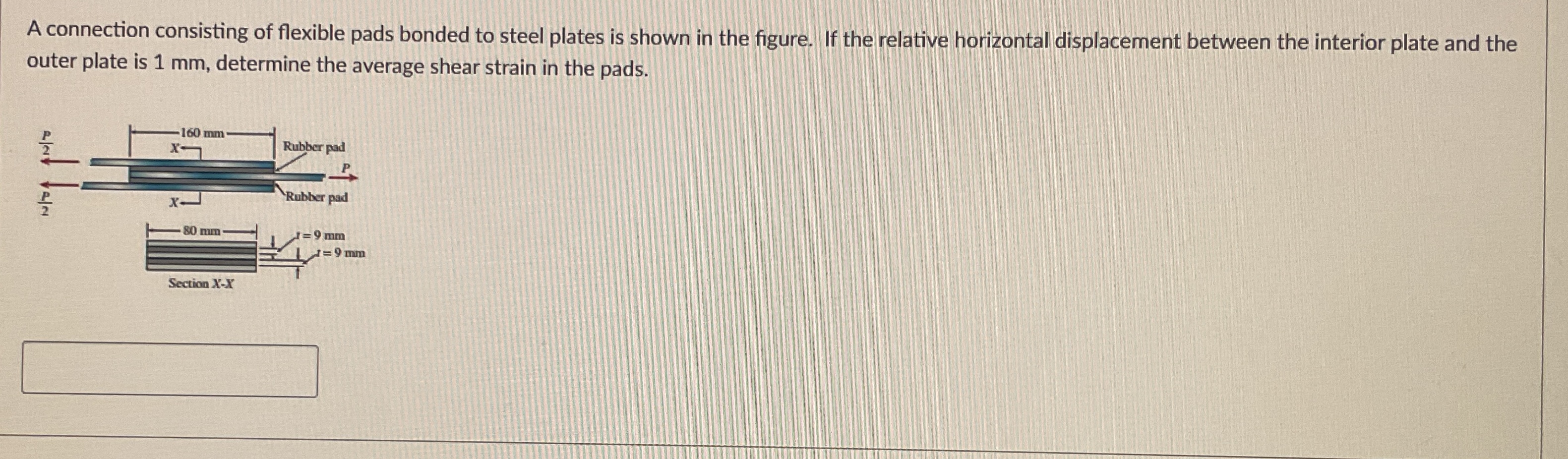 [Solved]: A connection consisting of flexible pads bonded to