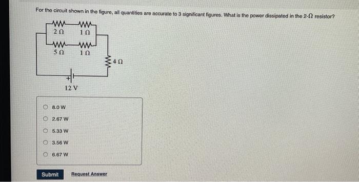 Solved For the circuit shown in the figure, all quantities | Chegg.com