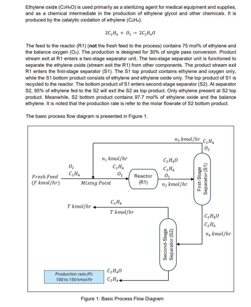 Solved Ethylene oxide (C2H4O) ﻿is used primarily as a | Chegg.com