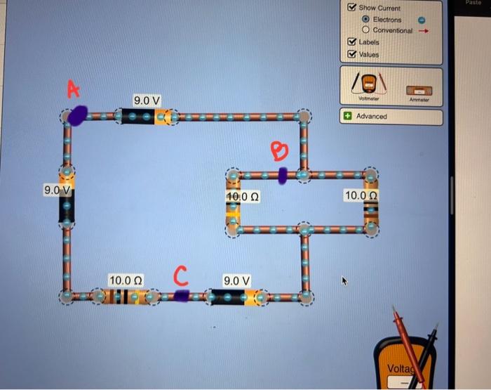 Solved using the voltmeter and ammeter, determine the | Chegg.com