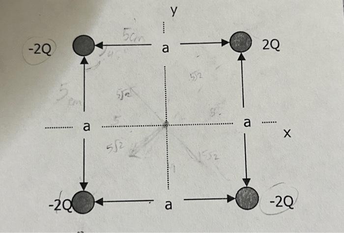 Solved 14. For the square configuration of the preceding | Chegg.com