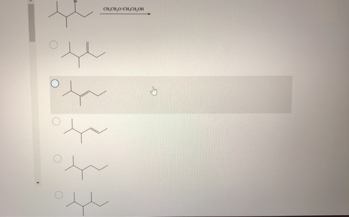 Solved What would be the major product for the following | Chegg.com