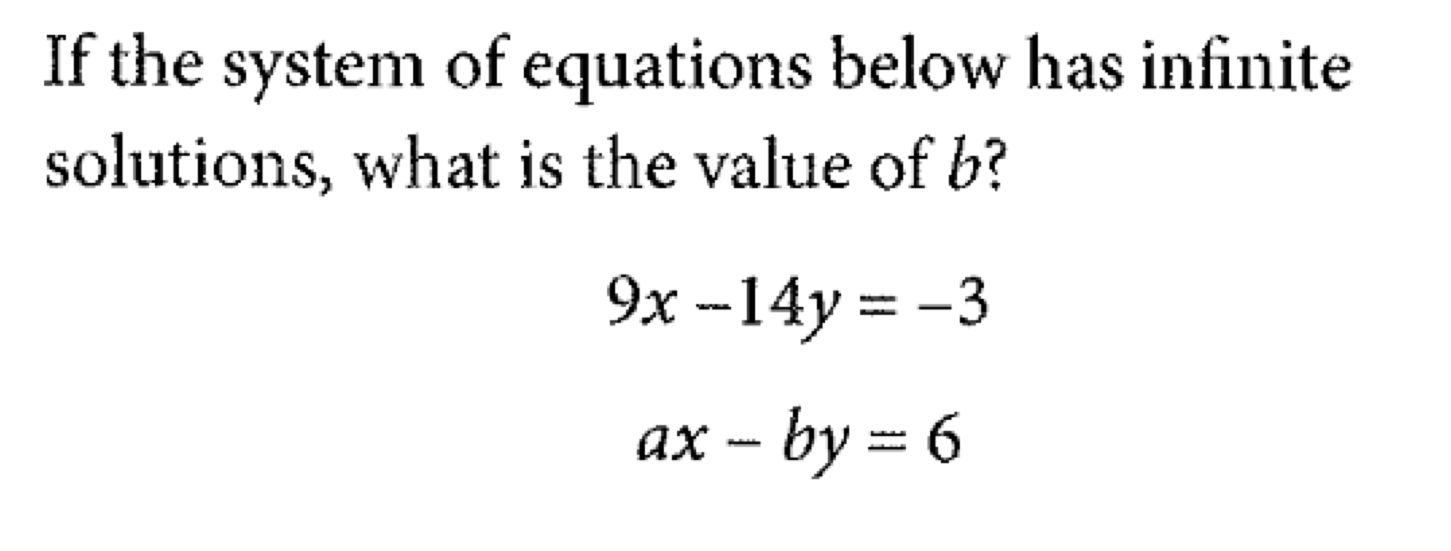 Solved If the system of equations below has | Chegg.com